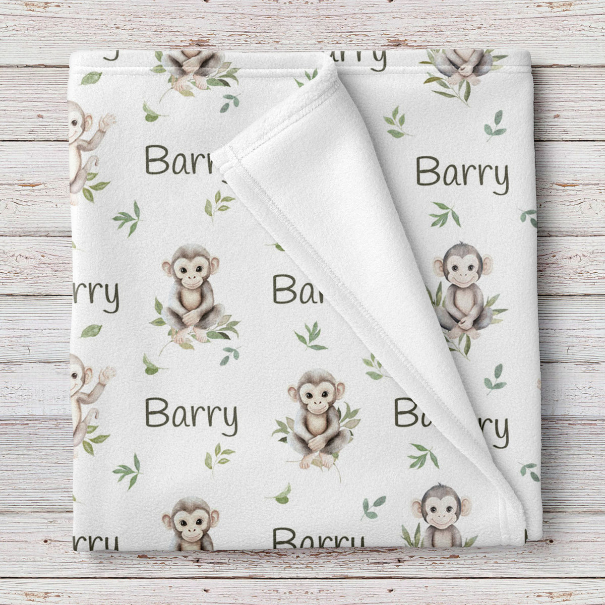 Cheeky Monkey personalized baby blanket – Stork Wares