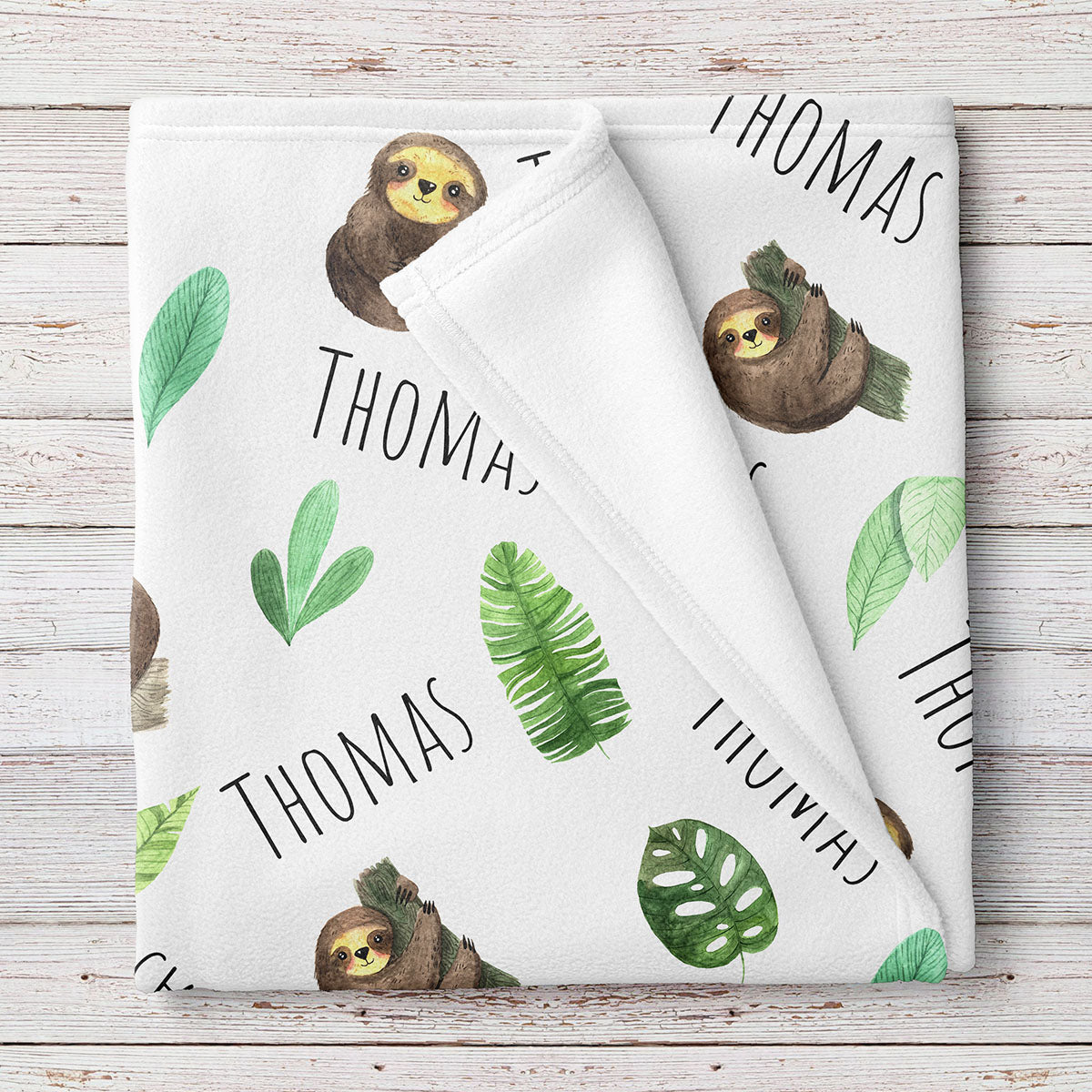 Sloth Personalized Baby Blanket – Stork Wares